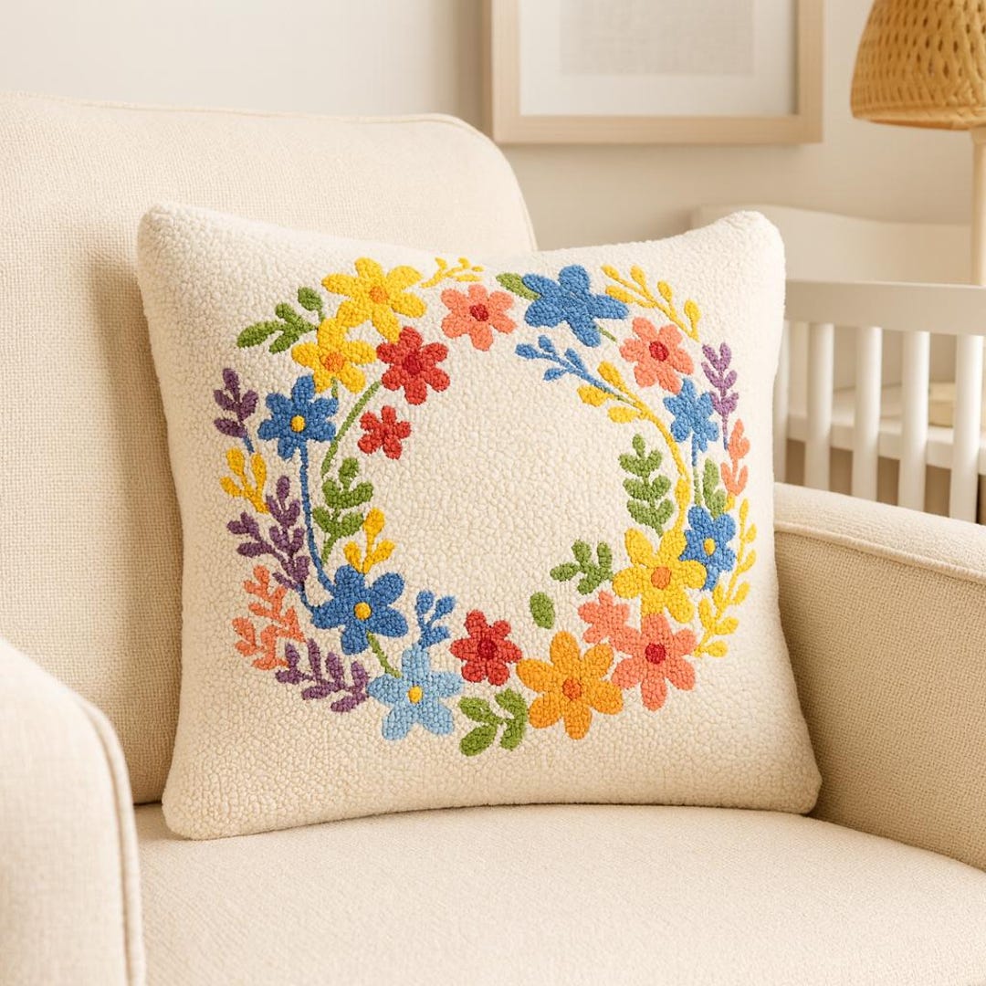 Floral Punch Needle Printable Pattern for Beginners / Instant Download ...