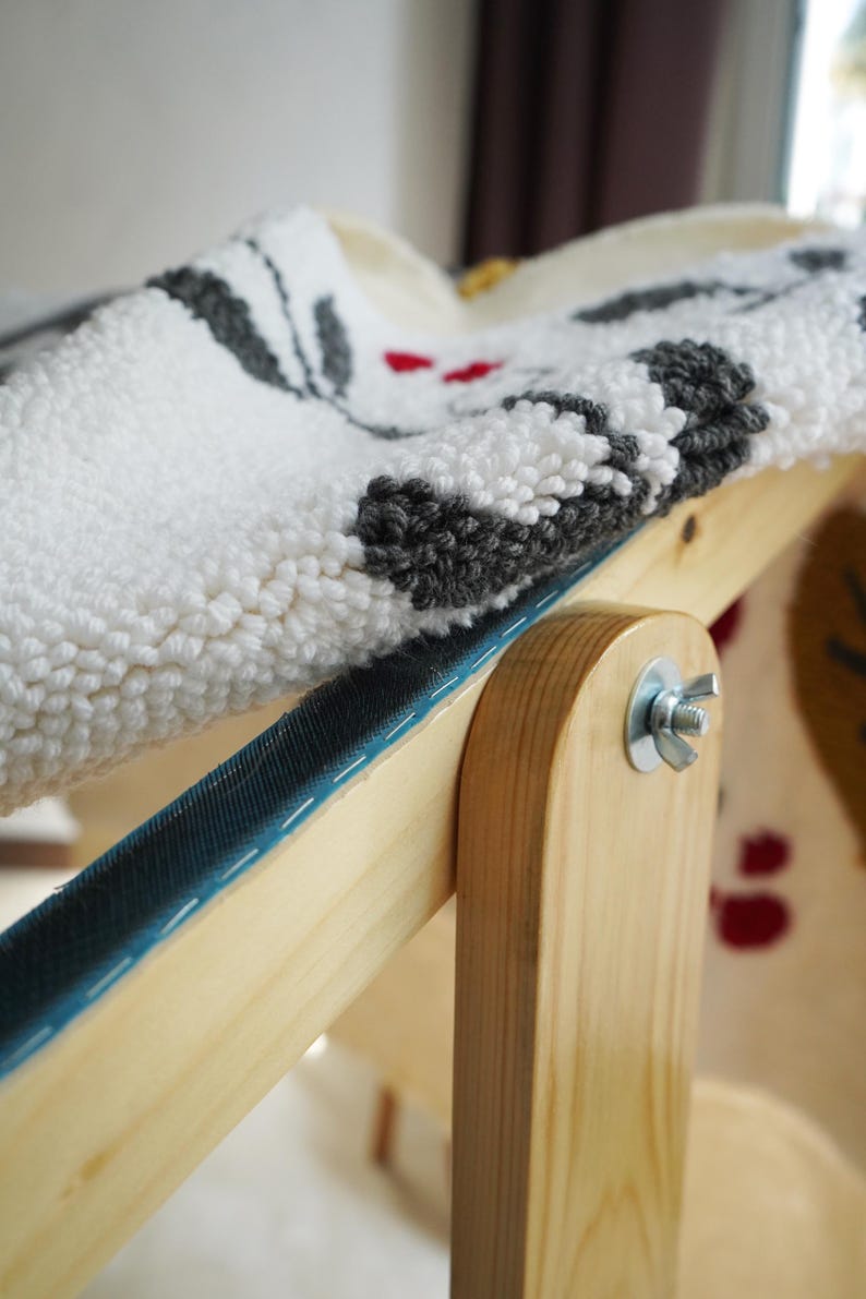 Rug Hooking Frame / Gripper Stand Frame for Punchneedle / Wooden Frame ...