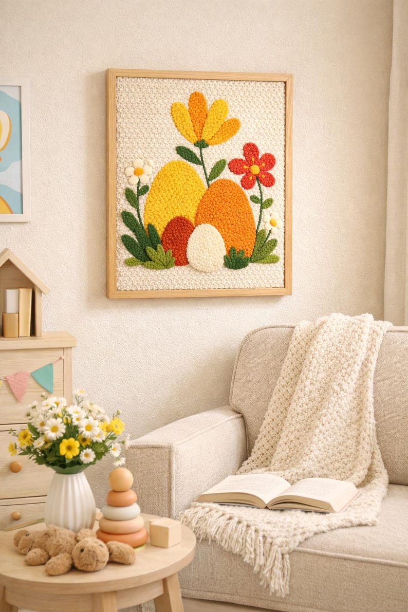 Easter Punch Needle Printable Pattern for Beginners / Instant Download ...