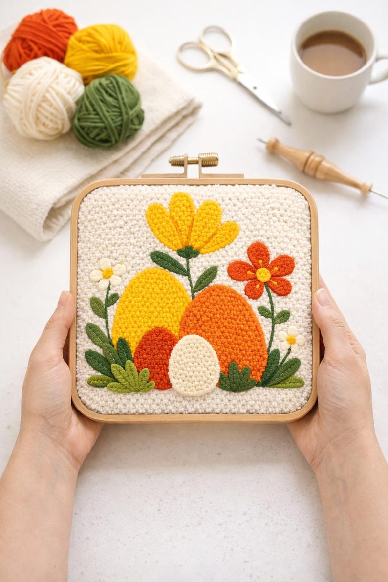 Easter Punch Needle Printable Pattern for Beginners / Instant Download ...