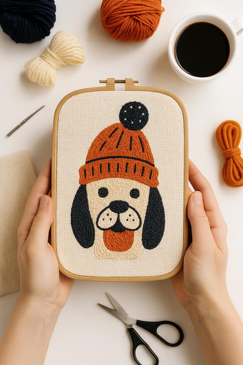 Dog Punch Needle Printable Pattern for Beginners / Instant Download ...