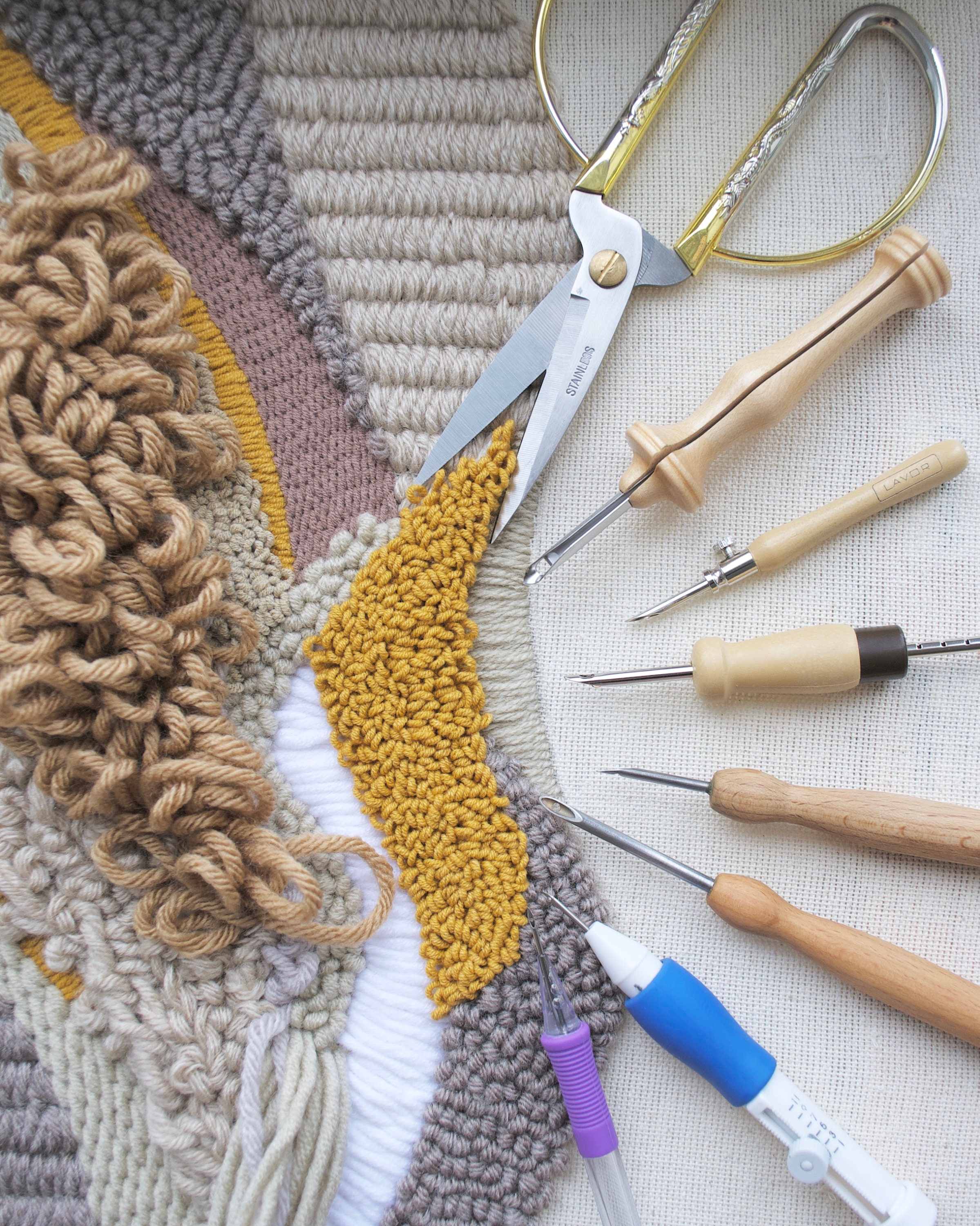 Lavor Adjustable (4 Mm) / Punch Needle Tool / Needle Punch Tool / Rug ...