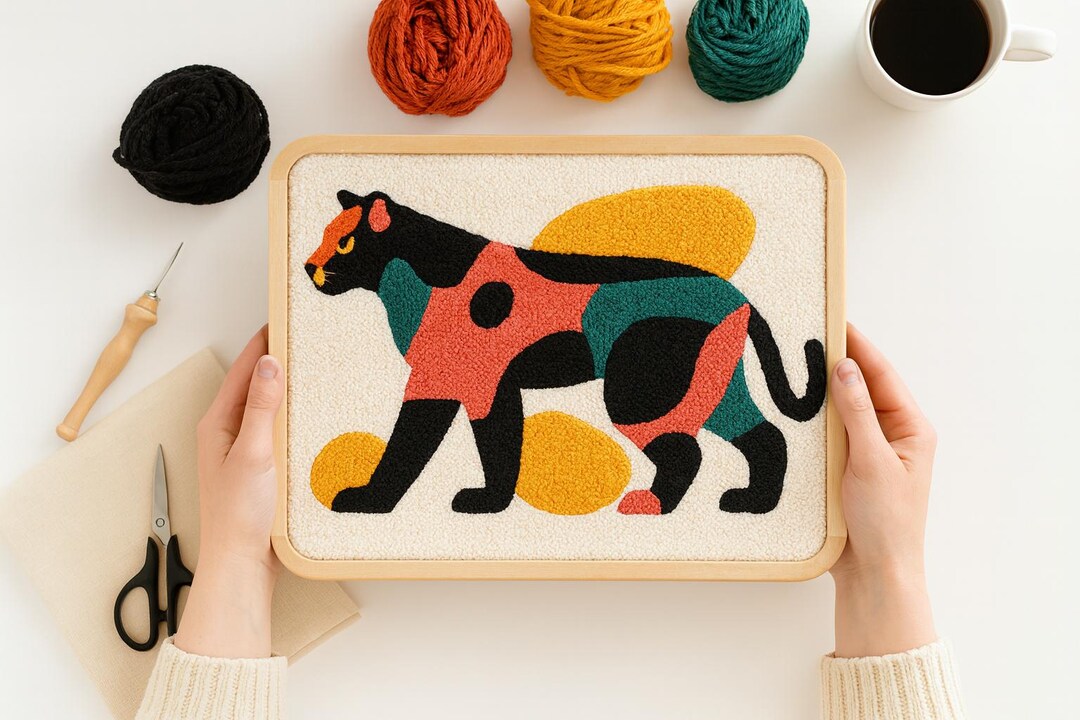 Animal Punch Needle Printable Pattern for Beginners / Instant Download ...