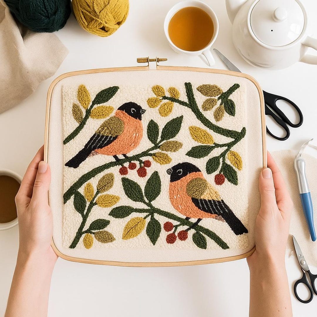Birds Punch Needle Printable Pattern for Beginners / Instant Download ...