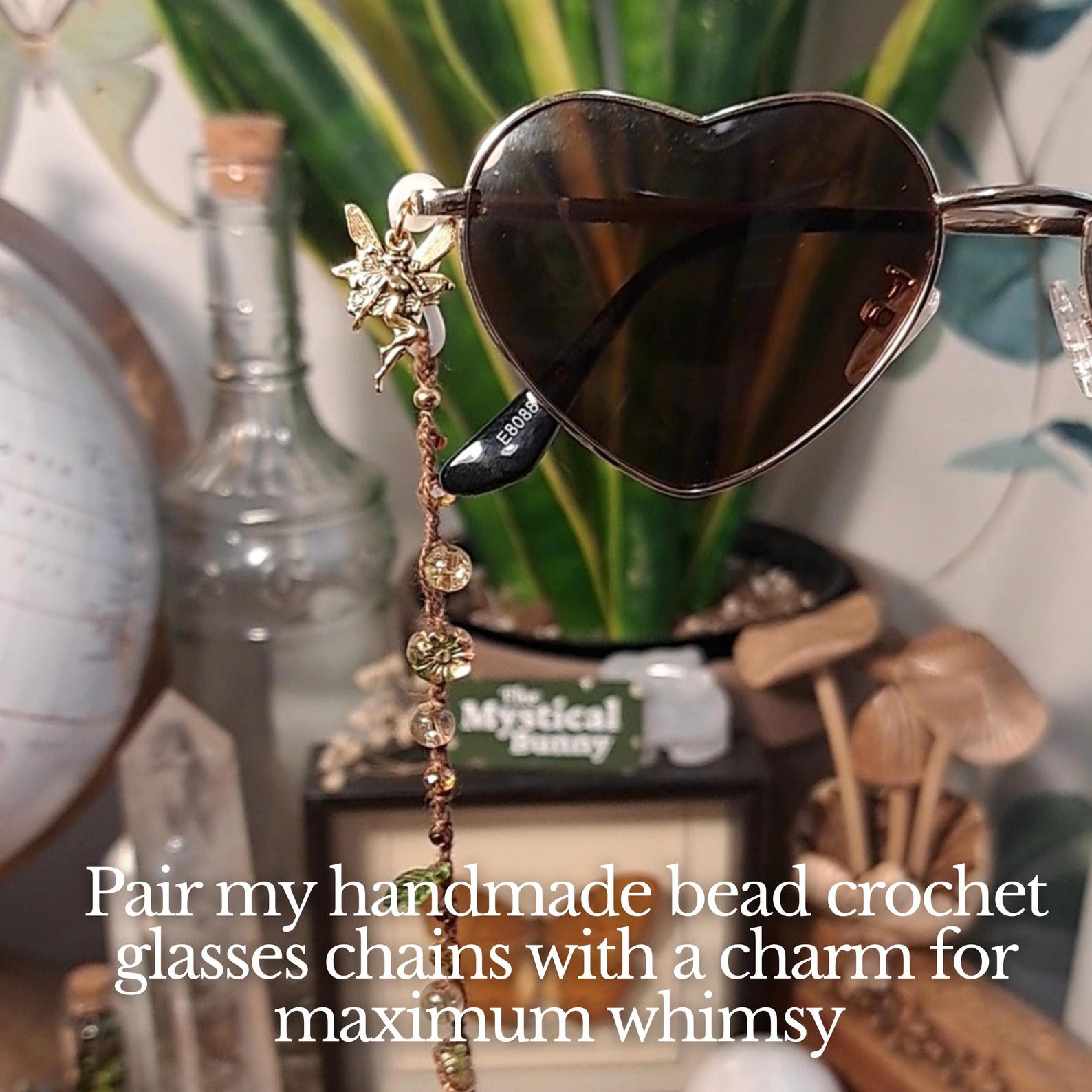 Dainty Gold and Green Leaf Glasses Charms. 1x 20mm Charm, Sold ...