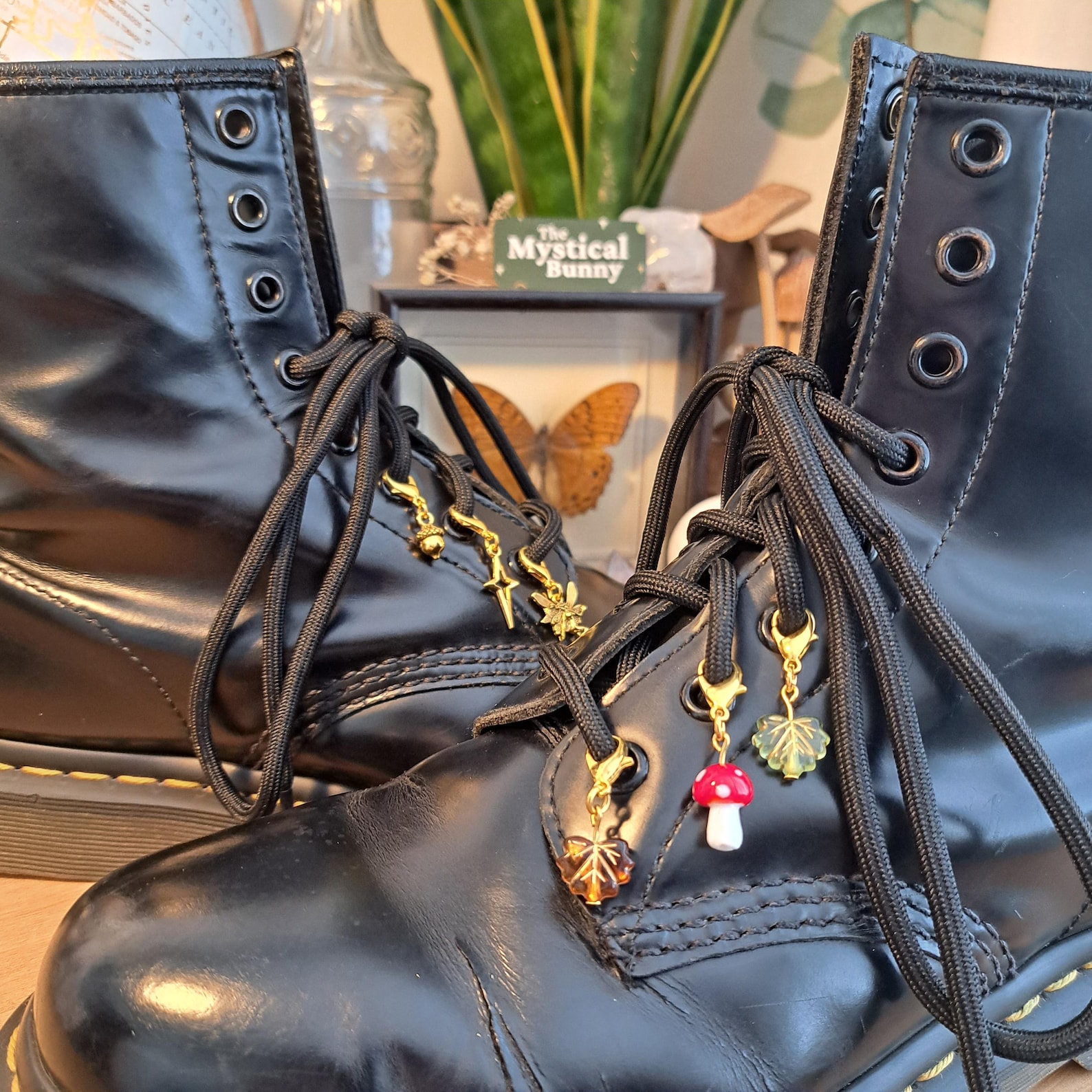 Set of 6 Fairycore Shoe Lace Charms. Gold or Silver. Clip on Shoe ...