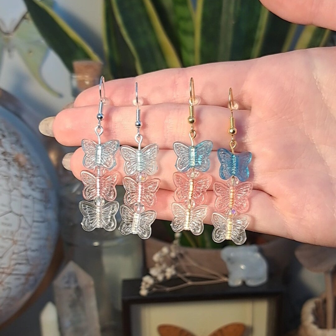 Silver or Gold Discrete Transgender Pride Earrings With Trans Flag ...