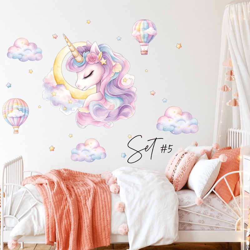 Unicorn Wall Decal - Etsy