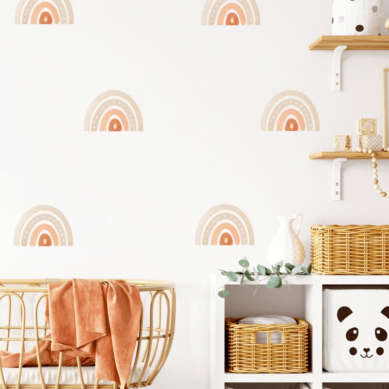 Boho Rainbow Wall Decal - Etsy