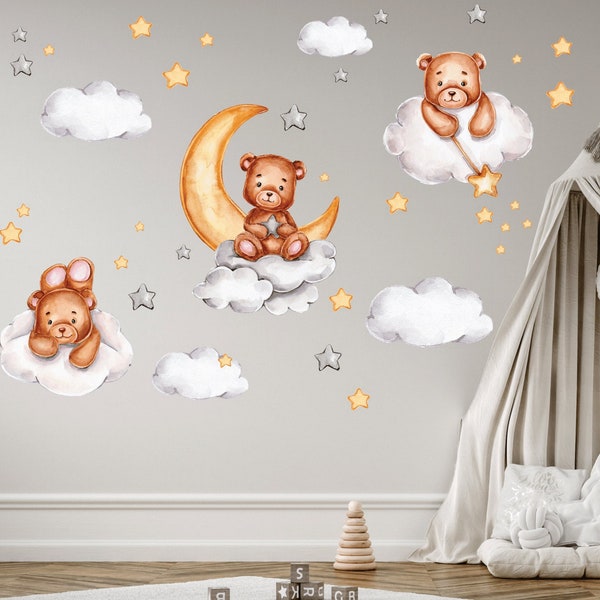 Teddy Bear Decal - Etsy