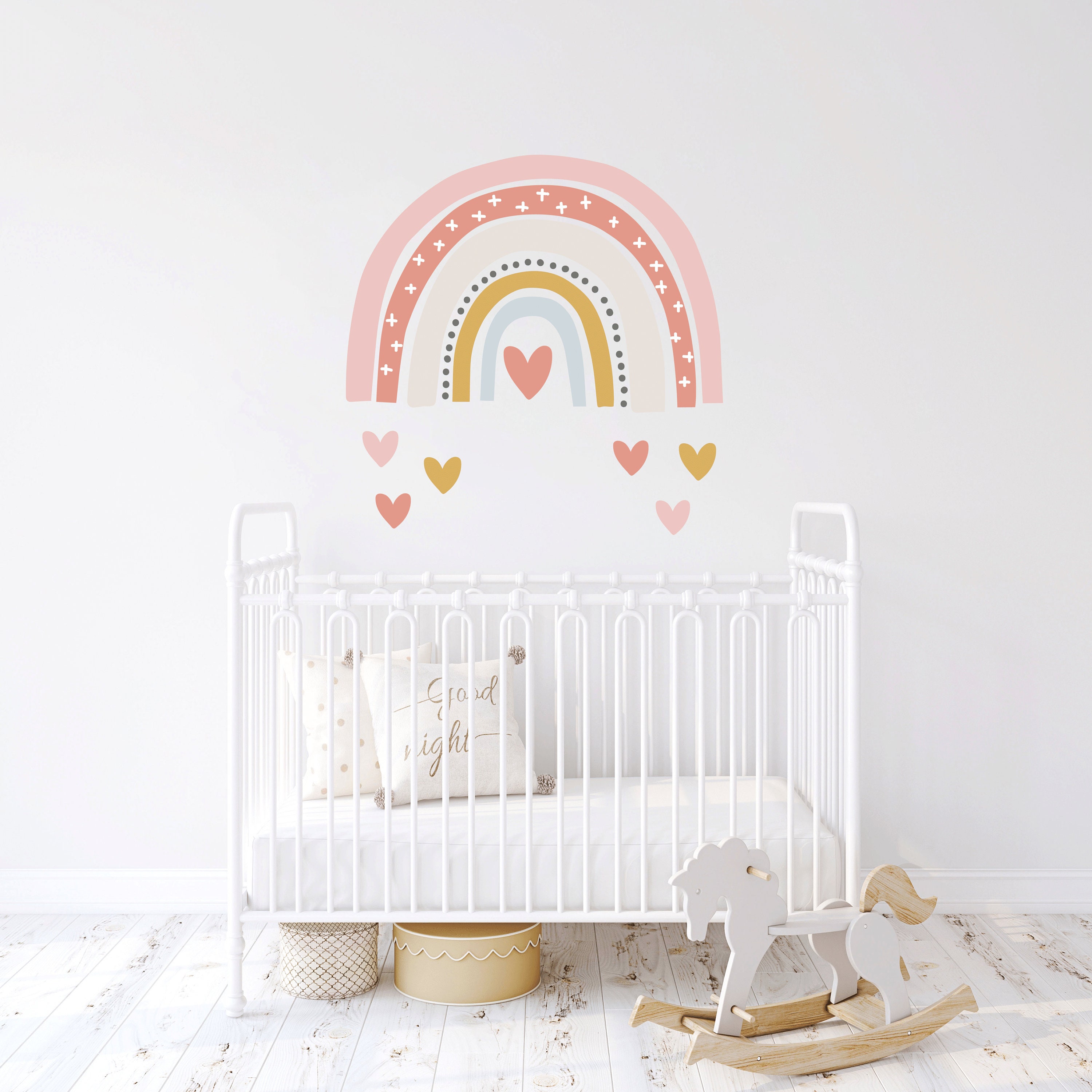 Rainbow Wall Decal Rainbow Wall Sticker Large Rainbow Wall | Etsy