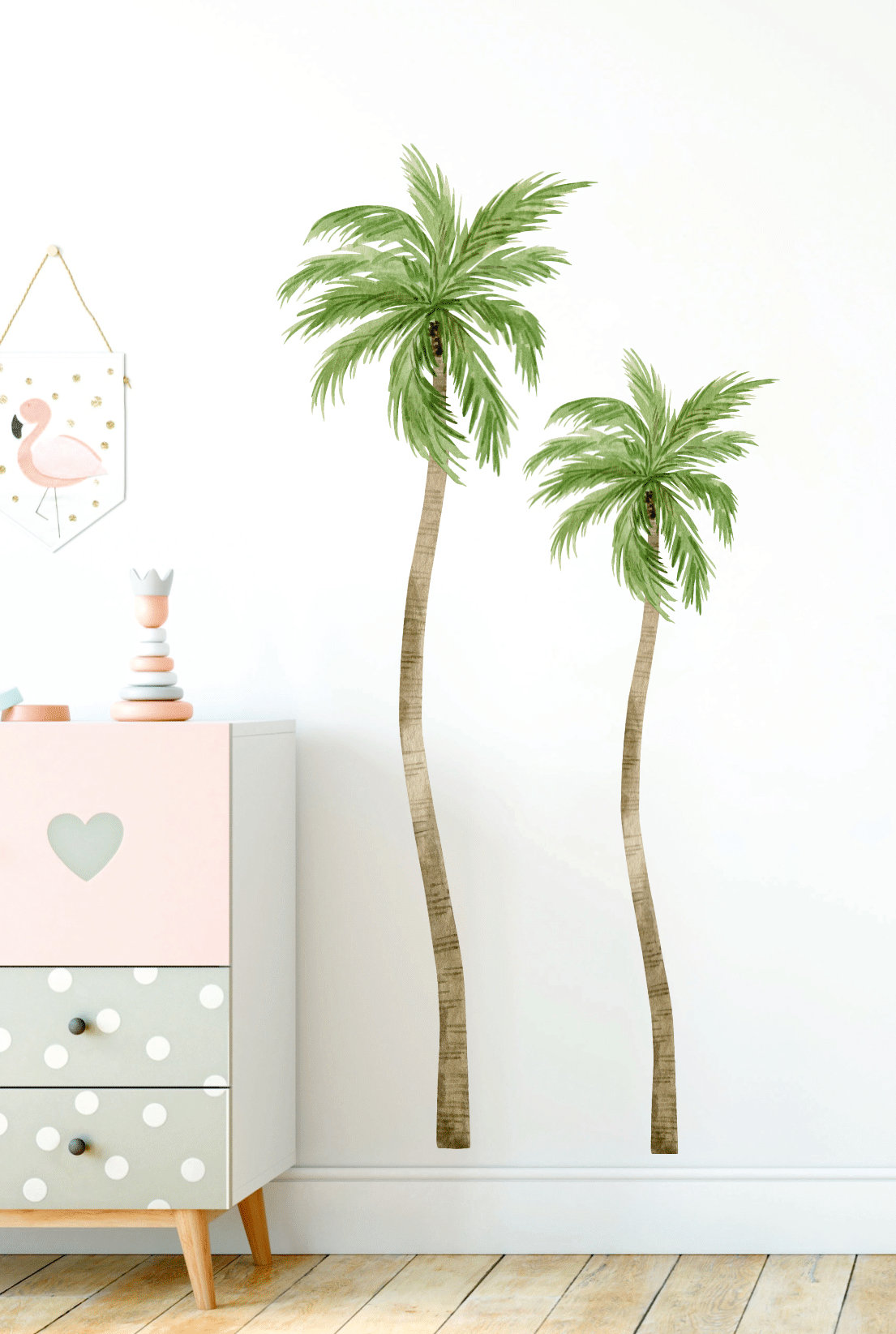 Palm Tree Wall Decal Nursery Wall Decal Jungle Wall Sticker | Etsy