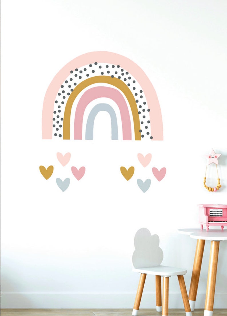 Rainbow Wall Decal Rainbow Wall Stickers Large Rainbow Wall - Etsy