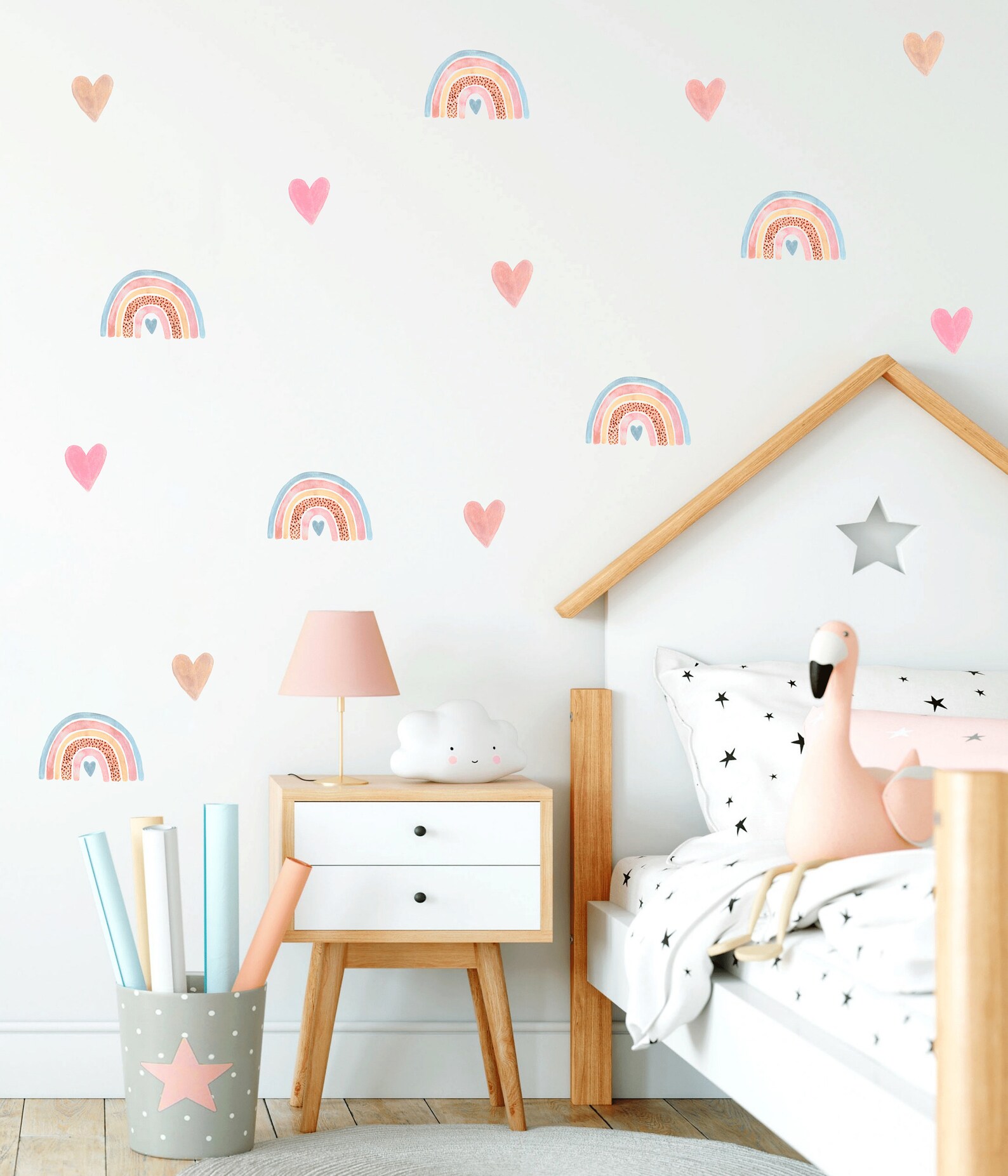 Rainbow Wall Decal Rainbow Wall Sticker Large Rainbow Wall | Etsy