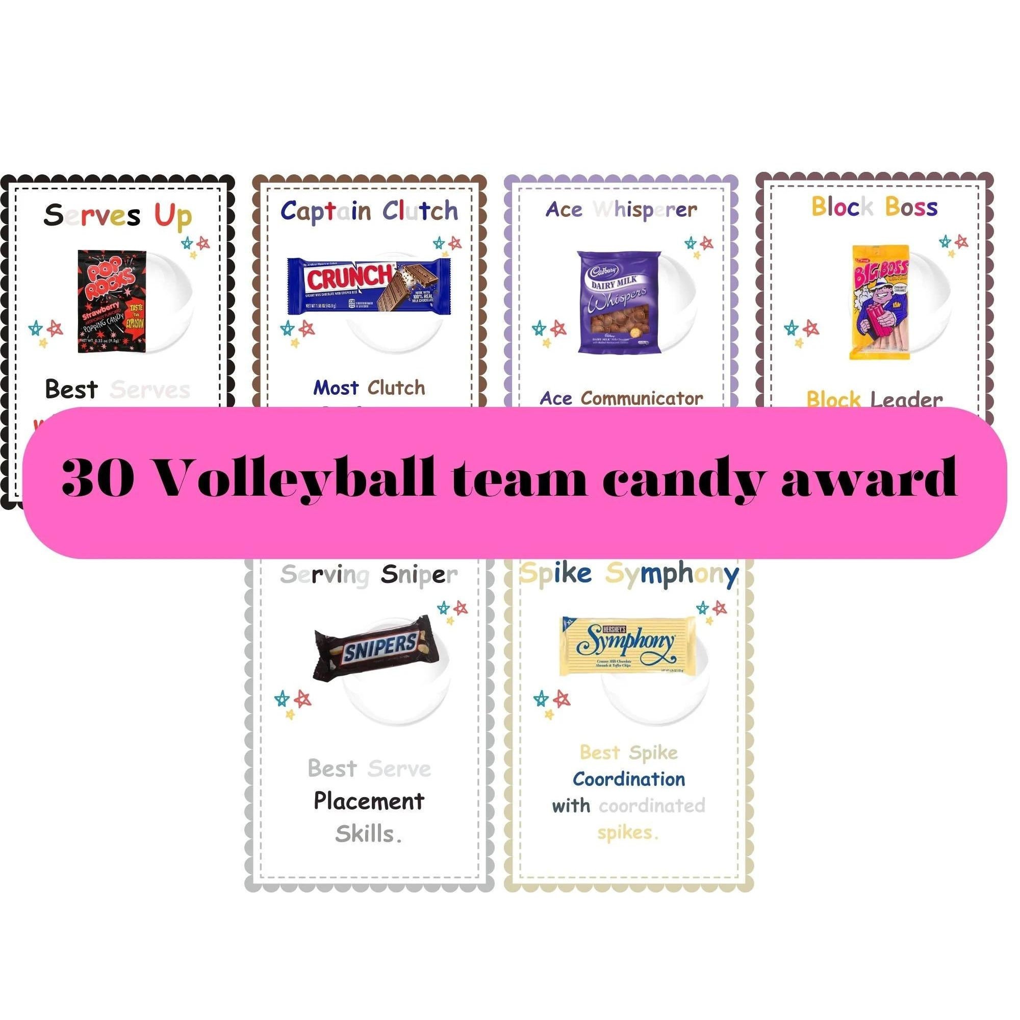 Volleyball Candy Bar Awards at Tarah Gordon blog