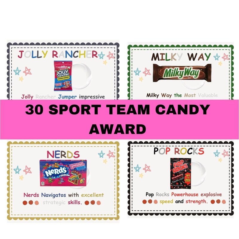 Candy Bar Awards - Etsy