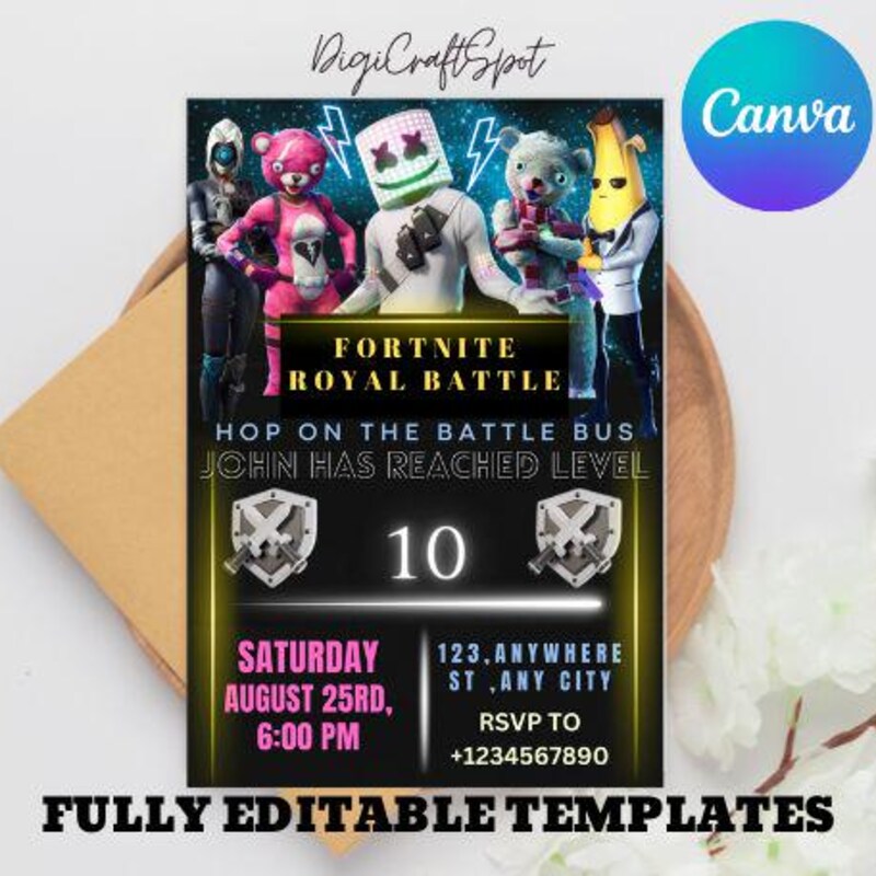 Fortnight Birthday Png - Etsy