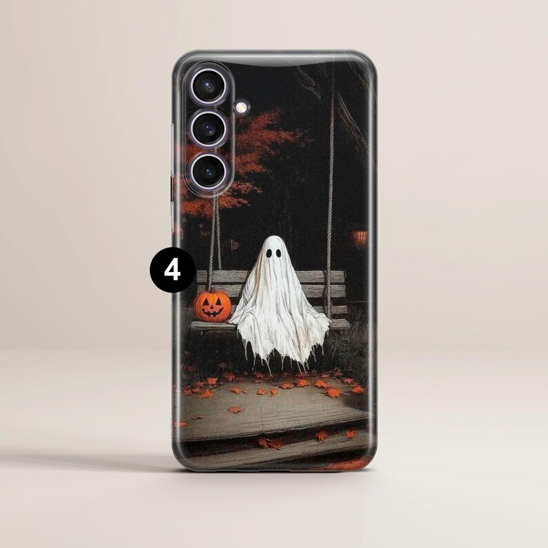 Spooky Phone Case Ghost Halloween Cover Fit for Samsung S26 S25 S24 S23 ...