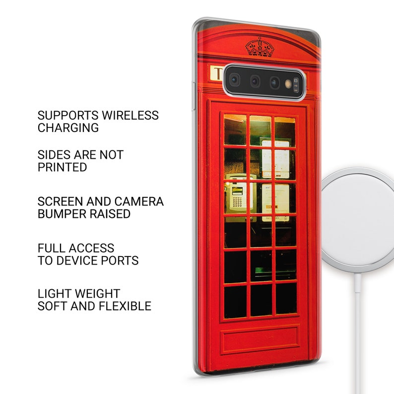 London Phone Case British Red Cover Fit for Samsung S26 S25 S24 S23 S22 ...