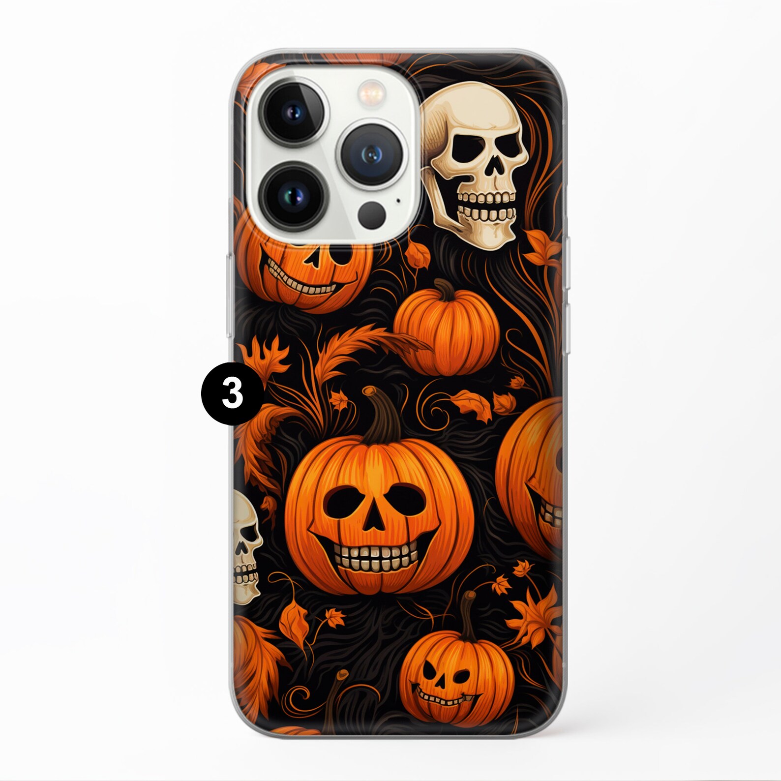 Halloween Phone Case Autumn Cover Fit for iPhone 17 16 15 14 13 12 Pro ...