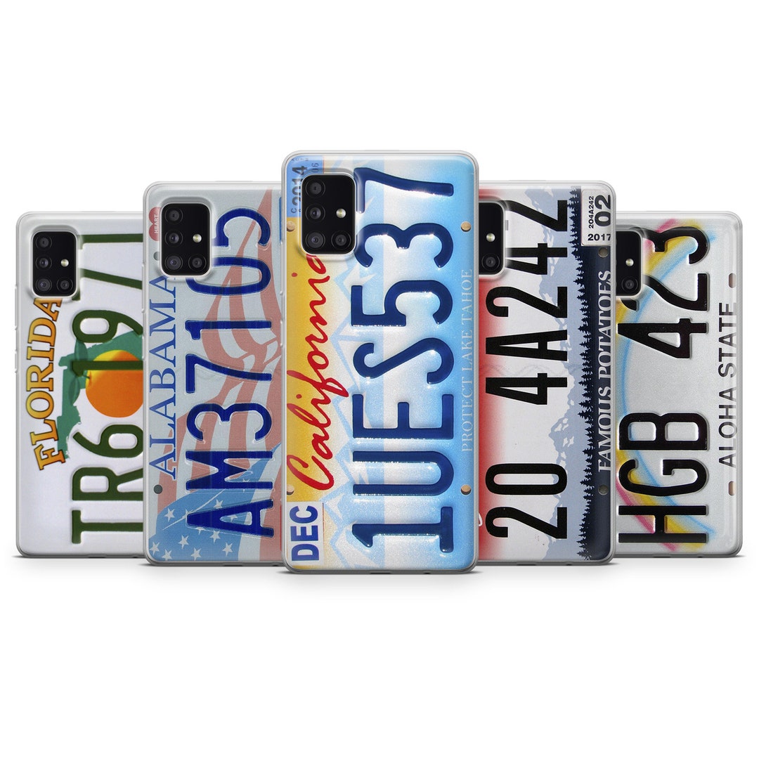 License Plate Phone Case Fit for Samsung S25 S24 S23 S22 S21 Plus Ultra ...