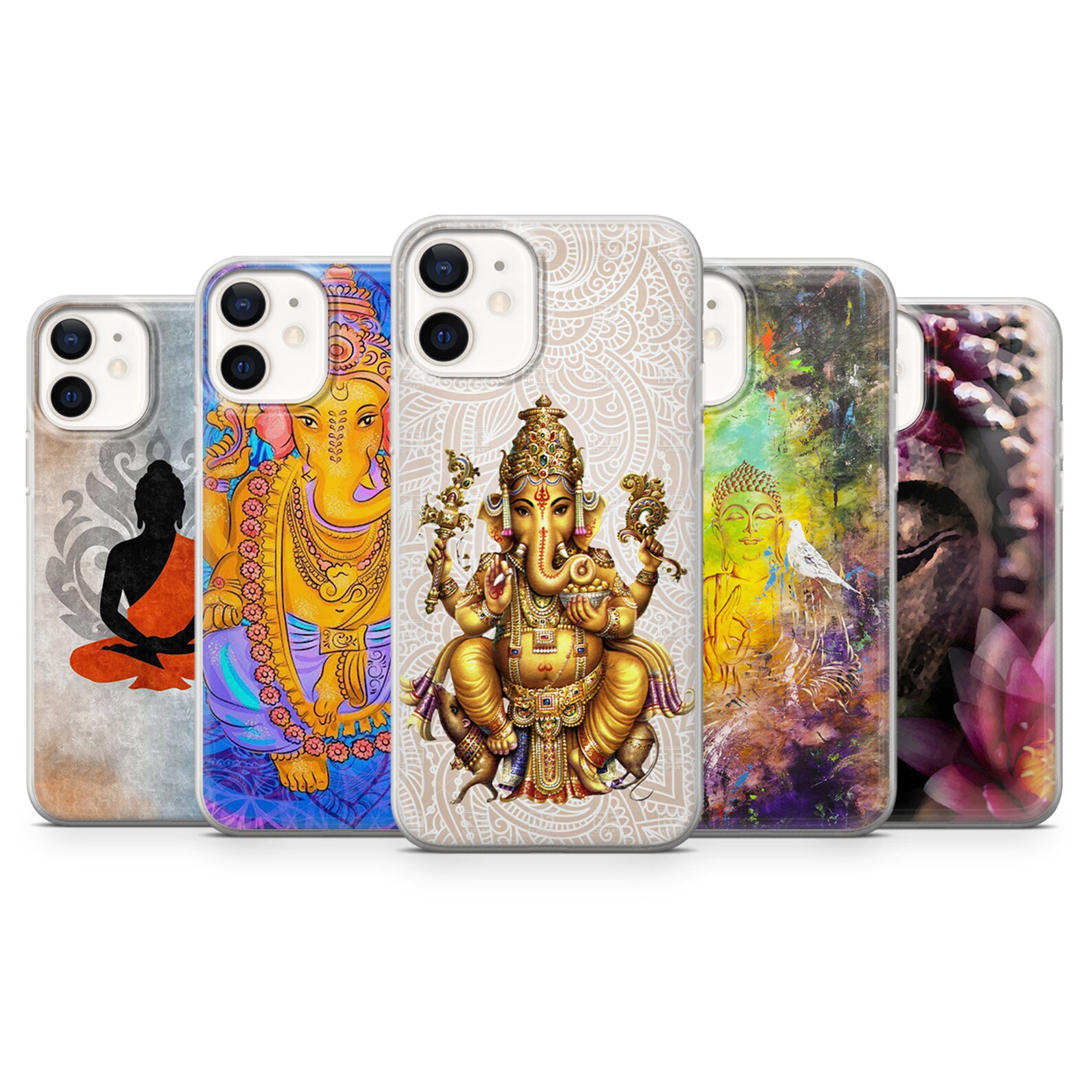 Ganesh Phone Case Buddha Cover Fit for iPhone 16 15 14 13 12 11 Pro Max ...
