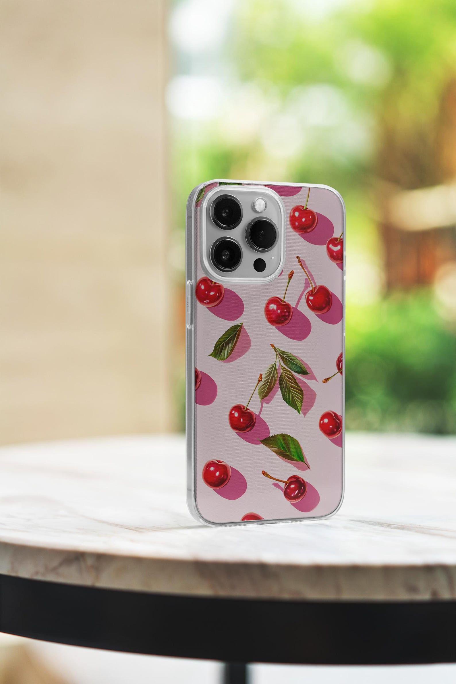 Red Cherry Phone Case Coquette Leaves Cover Fit for iPhone 17 16 15 14 ...