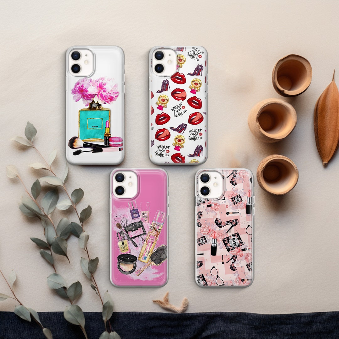 Makeup Phone Case Girly Cover Fit for iPhone 15 Pro Max, 14, 13, 12, 11 ...