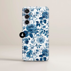 Blue China Phone Case Toile Landscape Cover Fit for Samsung S26 S25 S24 ...