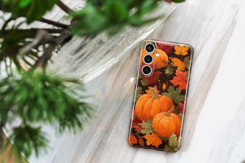 Pumpkin Phone Case Cozy Fall Autumn Cover Fit for Samsung S26 S25 S24 ...