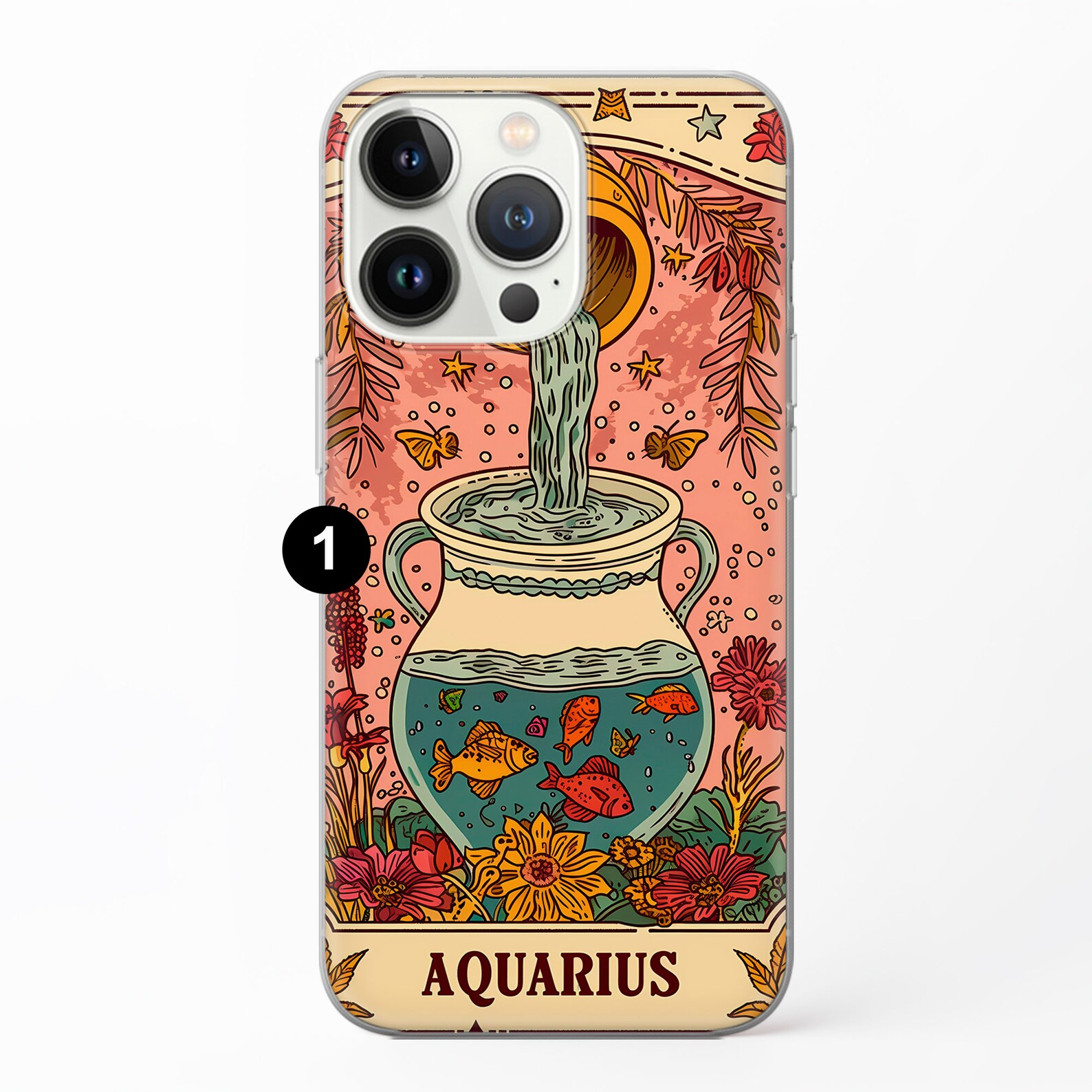 Zodiac Phone Case Tarot Cards Horoscope Cover Fit for iPhone 17 16 15 ...