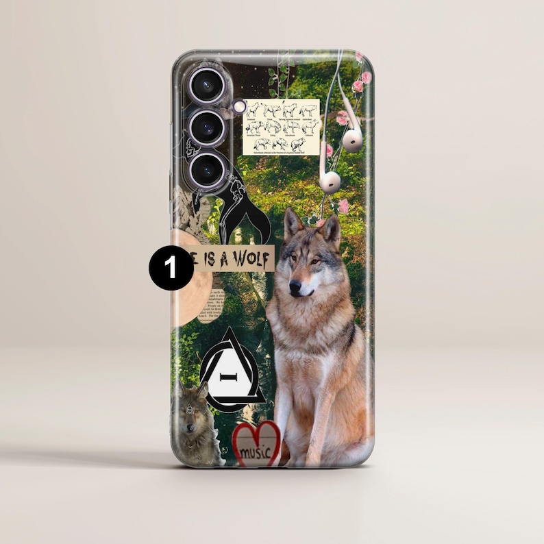 Wolf Therian Phone Case Quadrobics Cover Fit for Samsung S26 S25 S24 ...