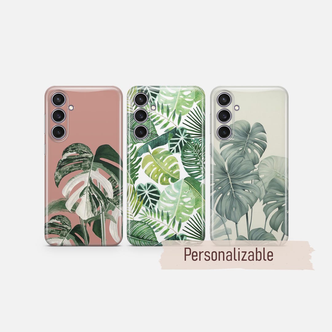 Plant Phone Case Monstera Tropical Cover Fit for Samsung S26 S25 S24 ...
