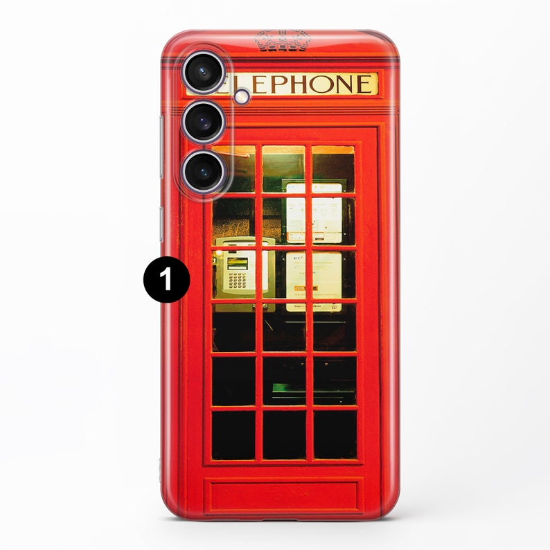 London Phone Case British Red Cover Fit for Samsung S26 S25 S24 S23 S22 ...
