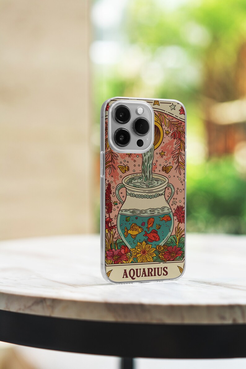 Zodiac Phone Case Tarot Cards Horoscope Cover Fit for iPhone 17 16 15 ...