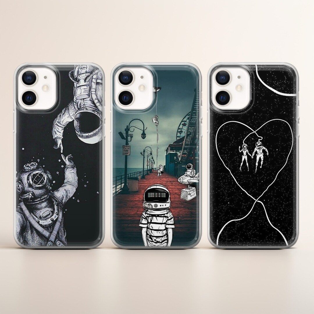 Astronaut Phone Case Space Cover Fit for iPhone 17 16 15 14 13 12 Pro ...