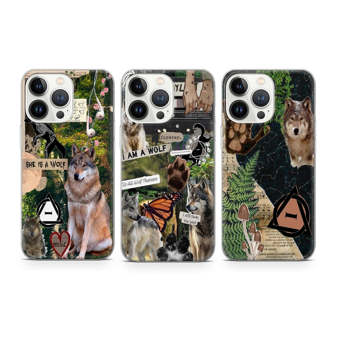 Wolf Therian Phone Case Quadrobics Cover Fit for iPhone 17 16 15 14 13 ...