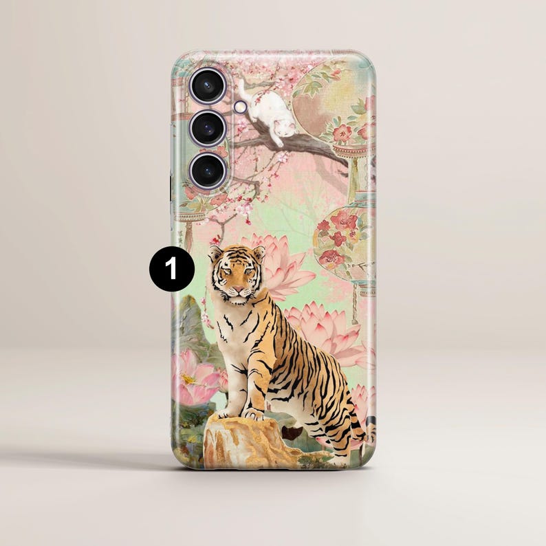 Tiger Phone Case Japanese Style Cover Fit for Samsung S26 S25 S24 S23 ...