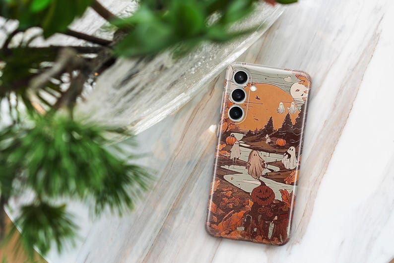 Spooky Phone Case Ghost Halloween Cover Fit for Samsung S26 S25 S24 S23 ...