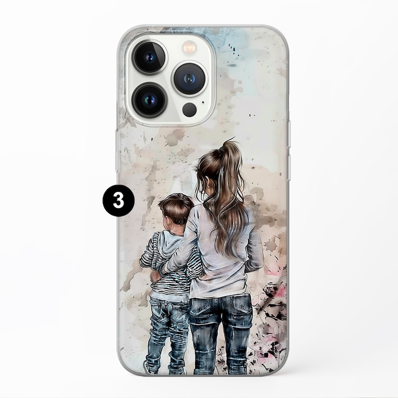 Boy Mom Phone Case Mother's Day Gift Cover Fit for iPhone 17 16 15 14 ...
