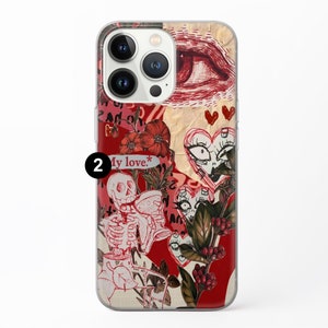 Gore Eyeball Phone Case Creepy Eyes Cover Fit for iPhone 17 16 15 14 13 ...