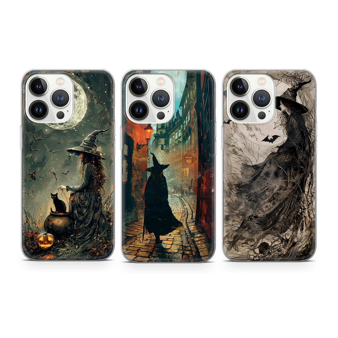 Witch Phone Case Gothic Celestial Cover Fit for iPhone 17 16 15 14 13 ...