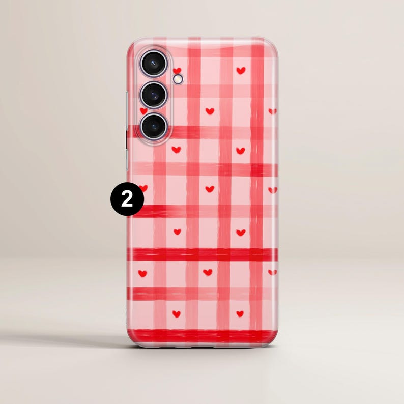 Heart Phone Case Cute Valentine’s Cover Fit for Samsung S26 S25 S24 S23 ...