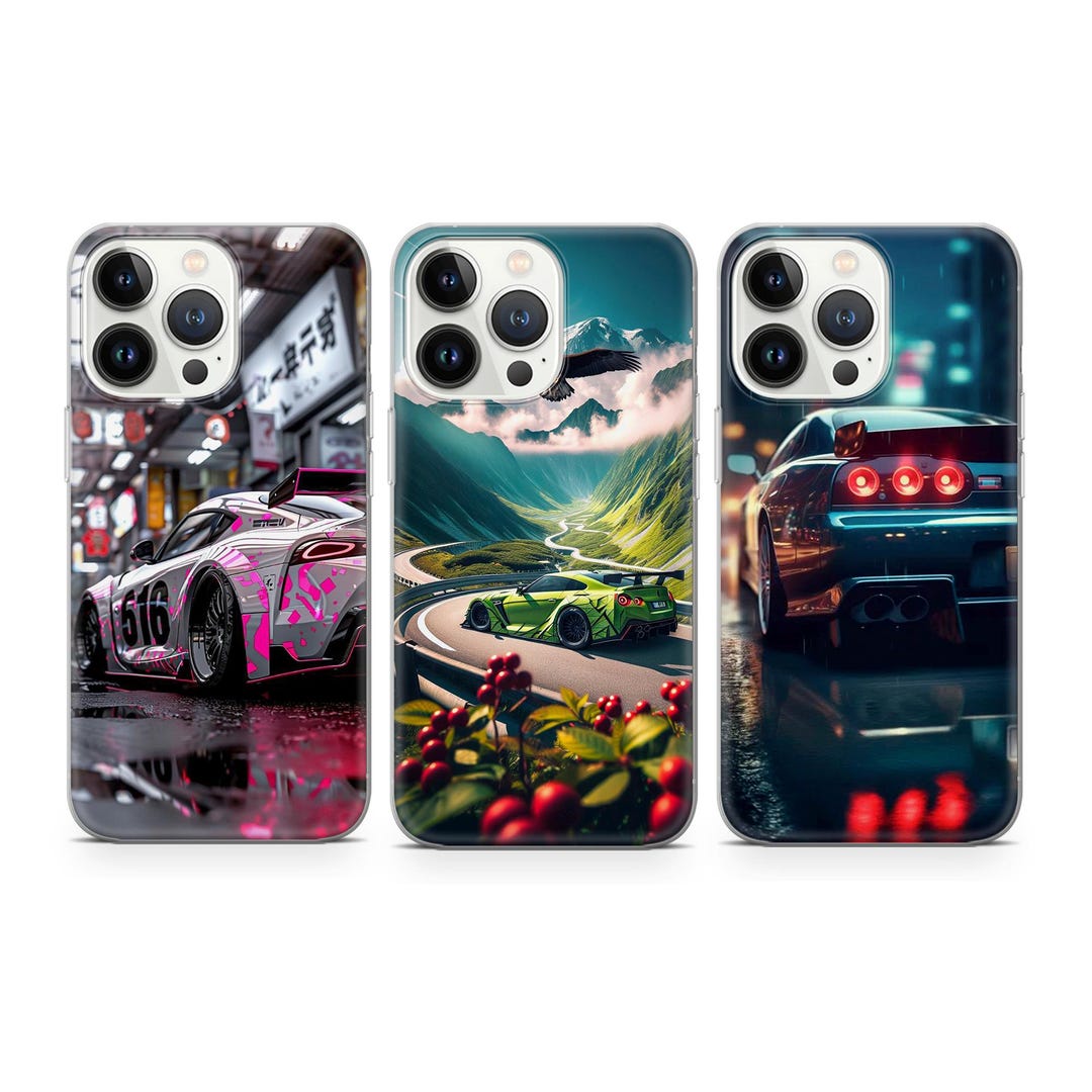 Drift Car Phone Case JDM Japanese Cover Fit for iPhone 17 16 15 14 13 ...