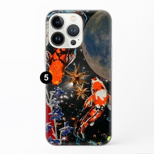 Goldfish Phone Case Koi Fish Collage Cover Fit for iPhone 17 16 15 14 ...
