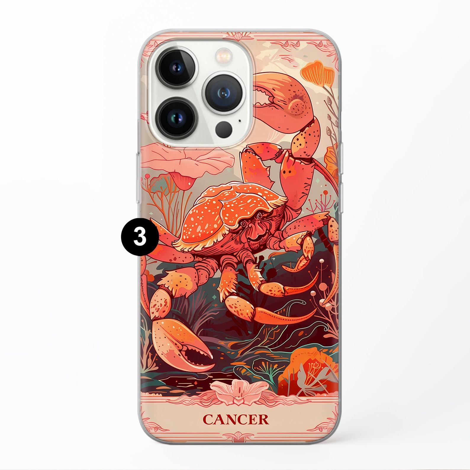 Zodiac Phone Case Tarot Cards Horoscope Cover Fit for iPhone 17 16 15 ...