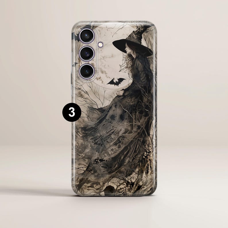 Witch Phone Case Gothic Celestial Cover Fit for Samsung S26 S25 S24 S23 ...