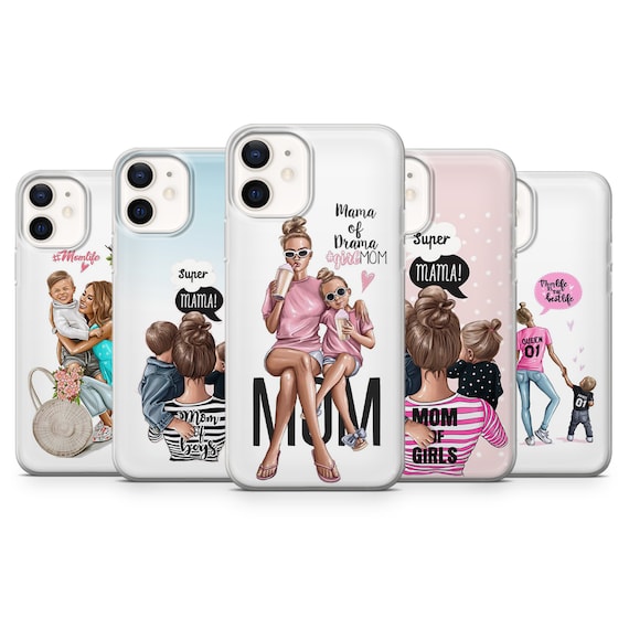 Girl Mom Phone case Boy Mom cover fit for iPhone 16 15 14 13 12 11 Pro Max Xr 8 Plus Samsung S24 S23 S22 FE A16 A15 A55 Pixel 9 8 Etsy Polska