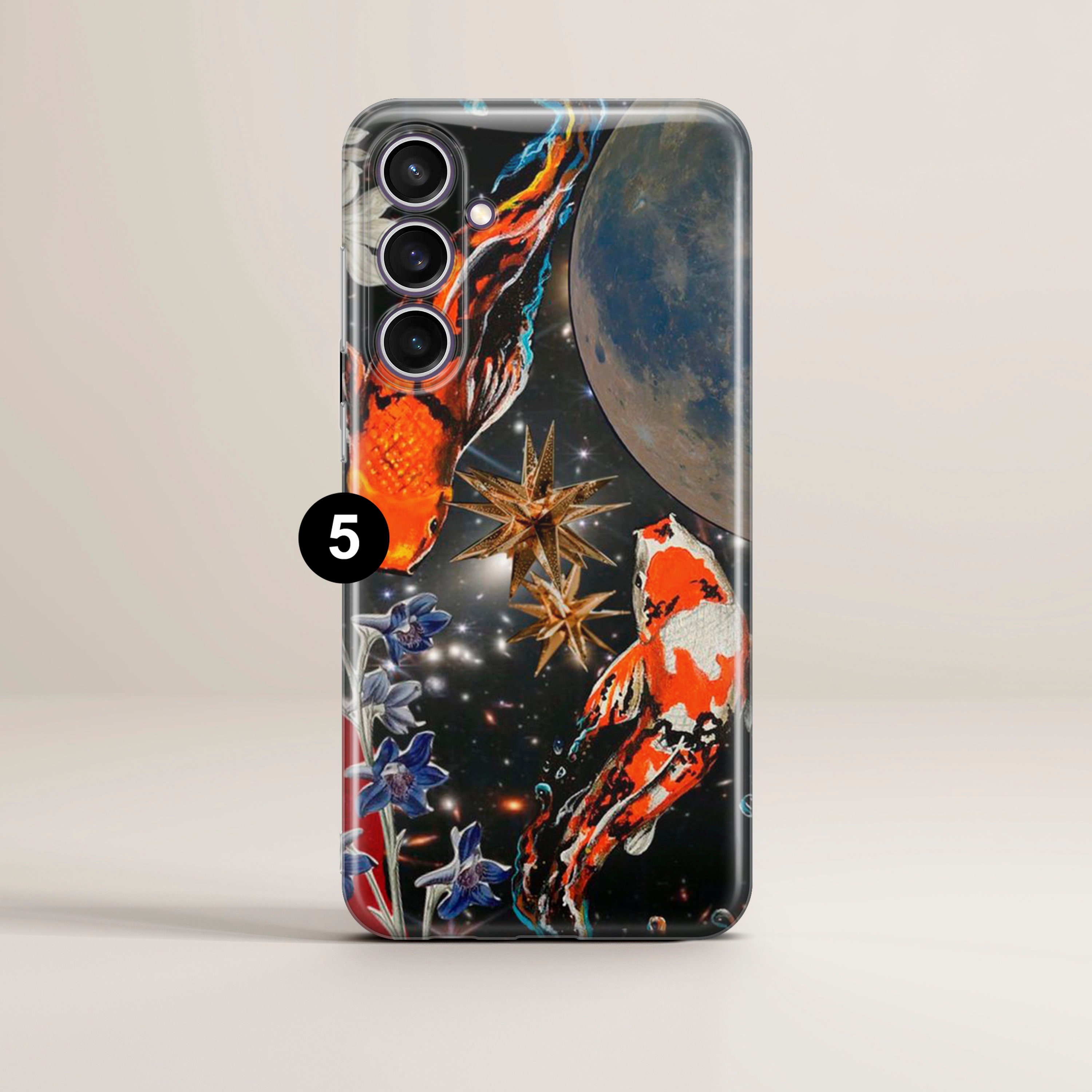 Goldfish Phone Case Koi Fish Collage Cover Fit for Samsung S26 S25 S24 ...