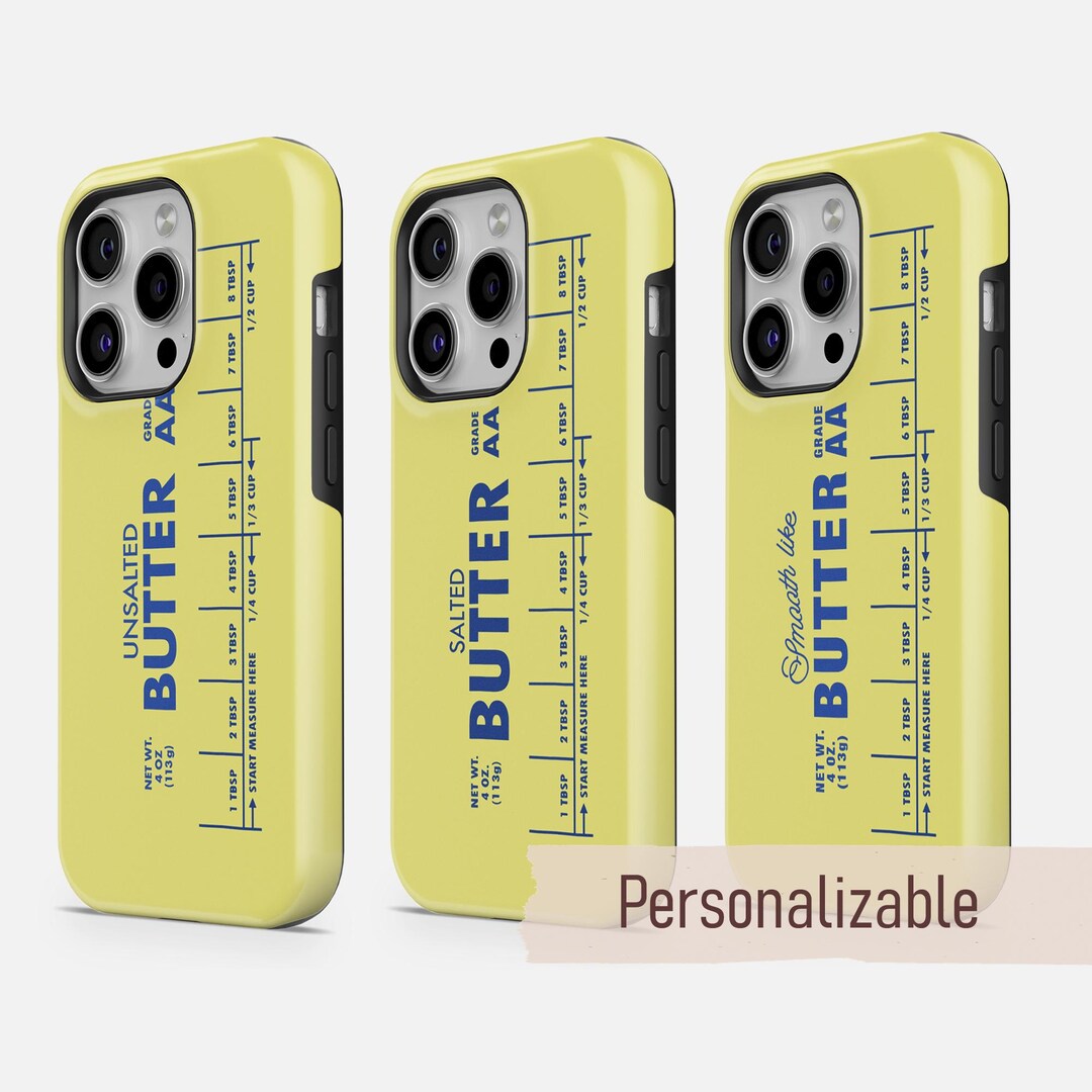 Salted Butter Phone Case Cute Funny Tough Cover Fit for iPhone 16 15 14 ...
